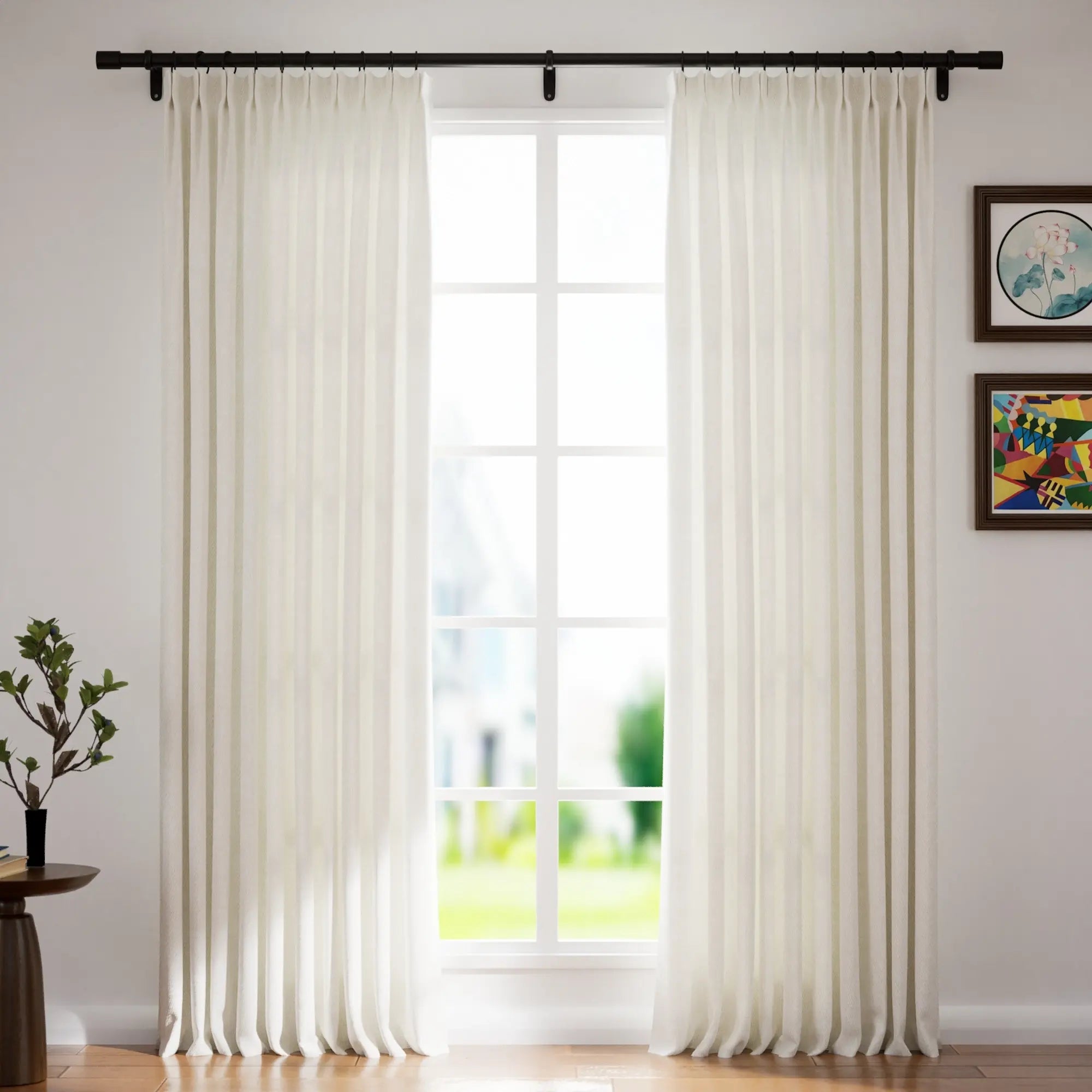 Karly Polyester Twill Curtain Pinch Pleat| Chadmade Curtains – ChadMade